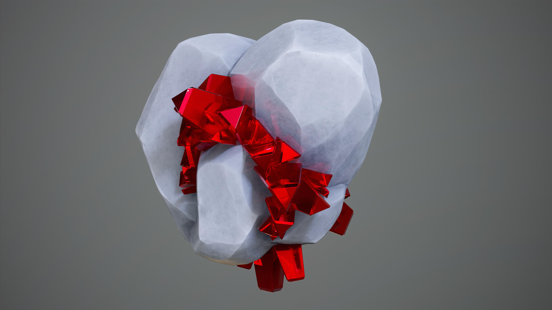 X3 Stylized Cartoon Ore and Crystals Minerals Package by Locus Models