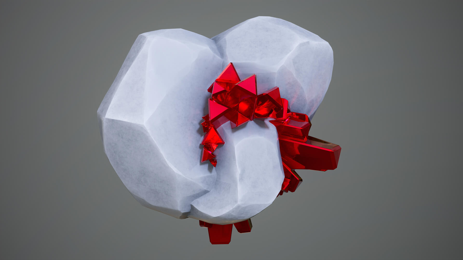 X3 Stylized Cartoon Ore and Crystals Minerals Package by Locus Models