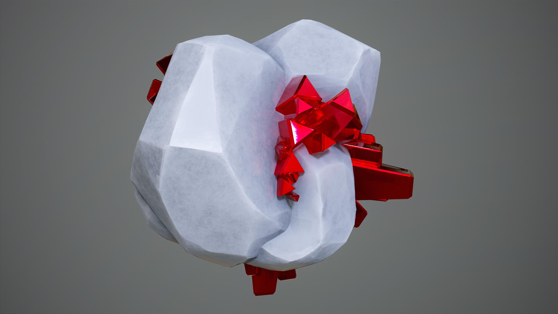 X3 Stylized Cartoon Ore and Crystals Minerals Package by Locus Models