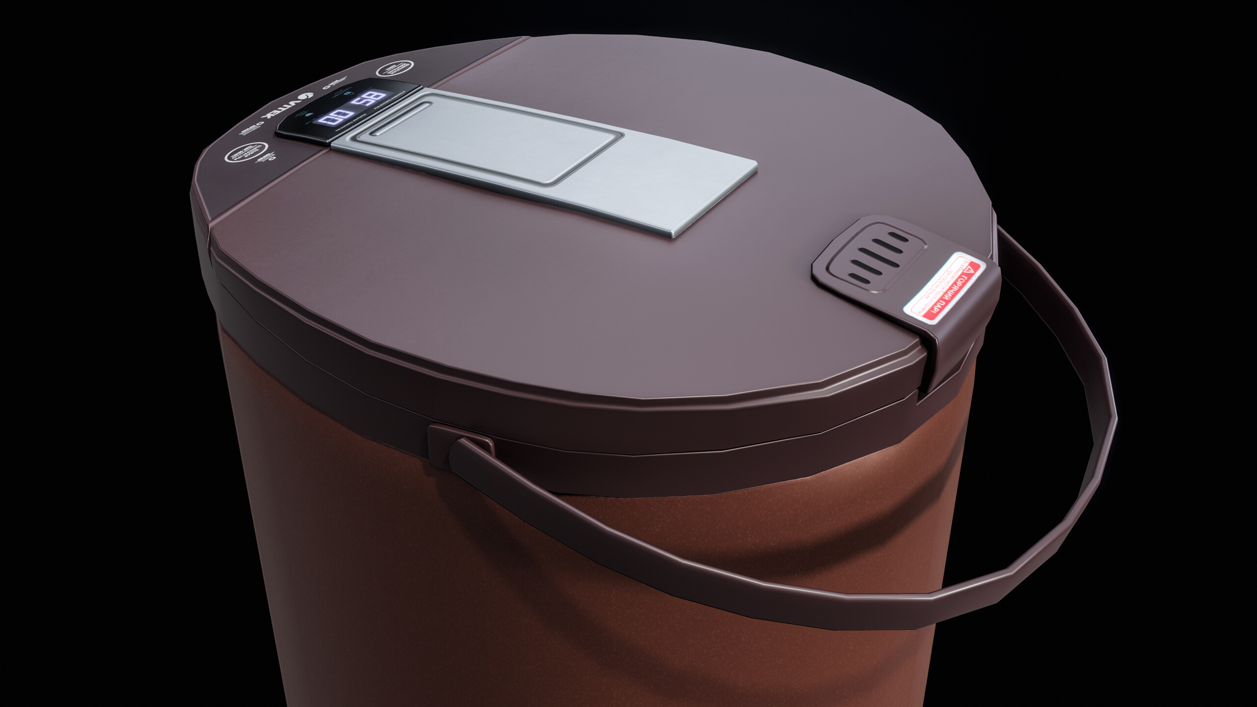 Thermo Pot Kitchen Water Electric Boiler PBR - 3D Model by Locus Models