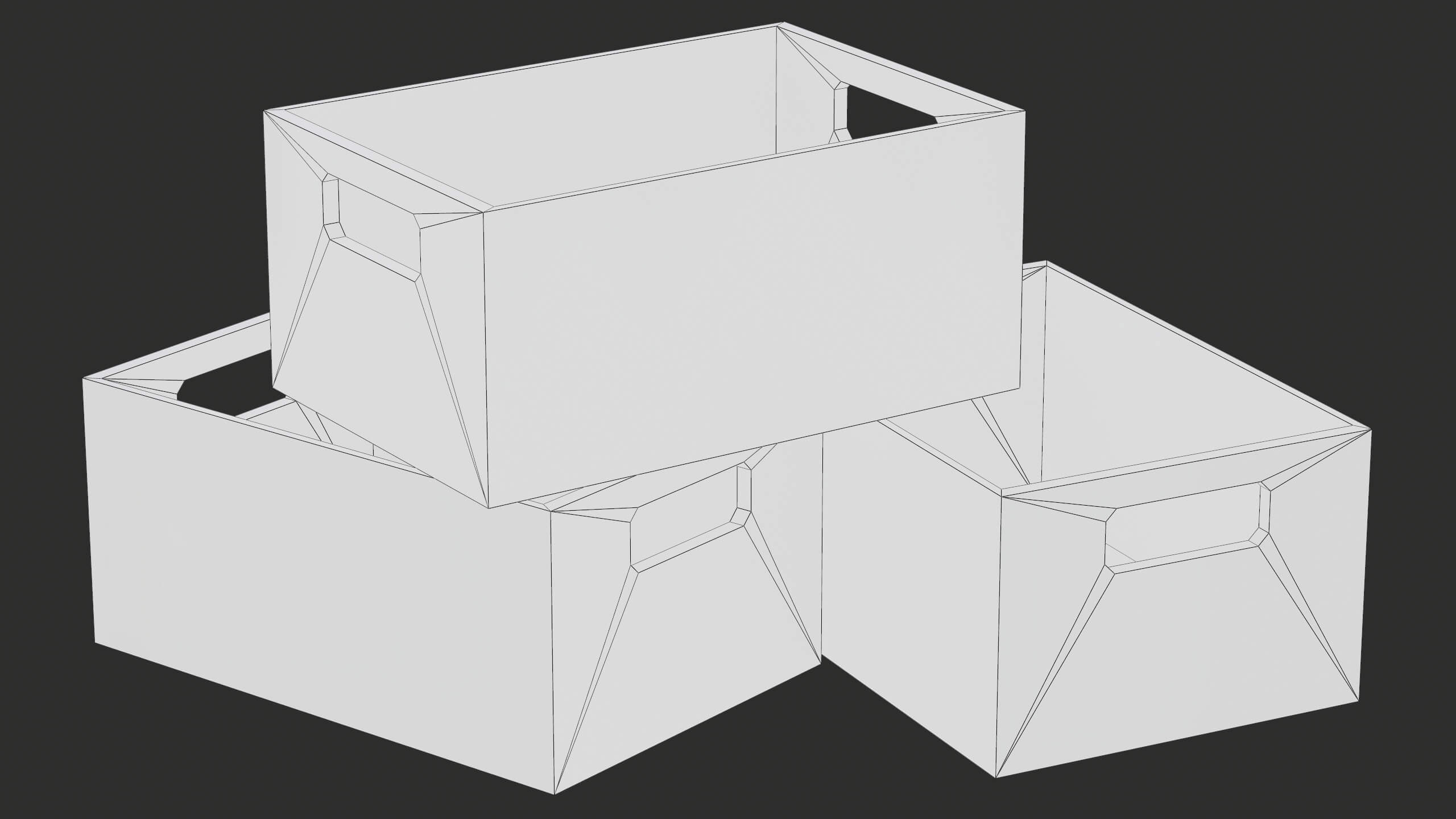 Wooden Food Box Old Game Ready PBR - 3D Model by Locus Models