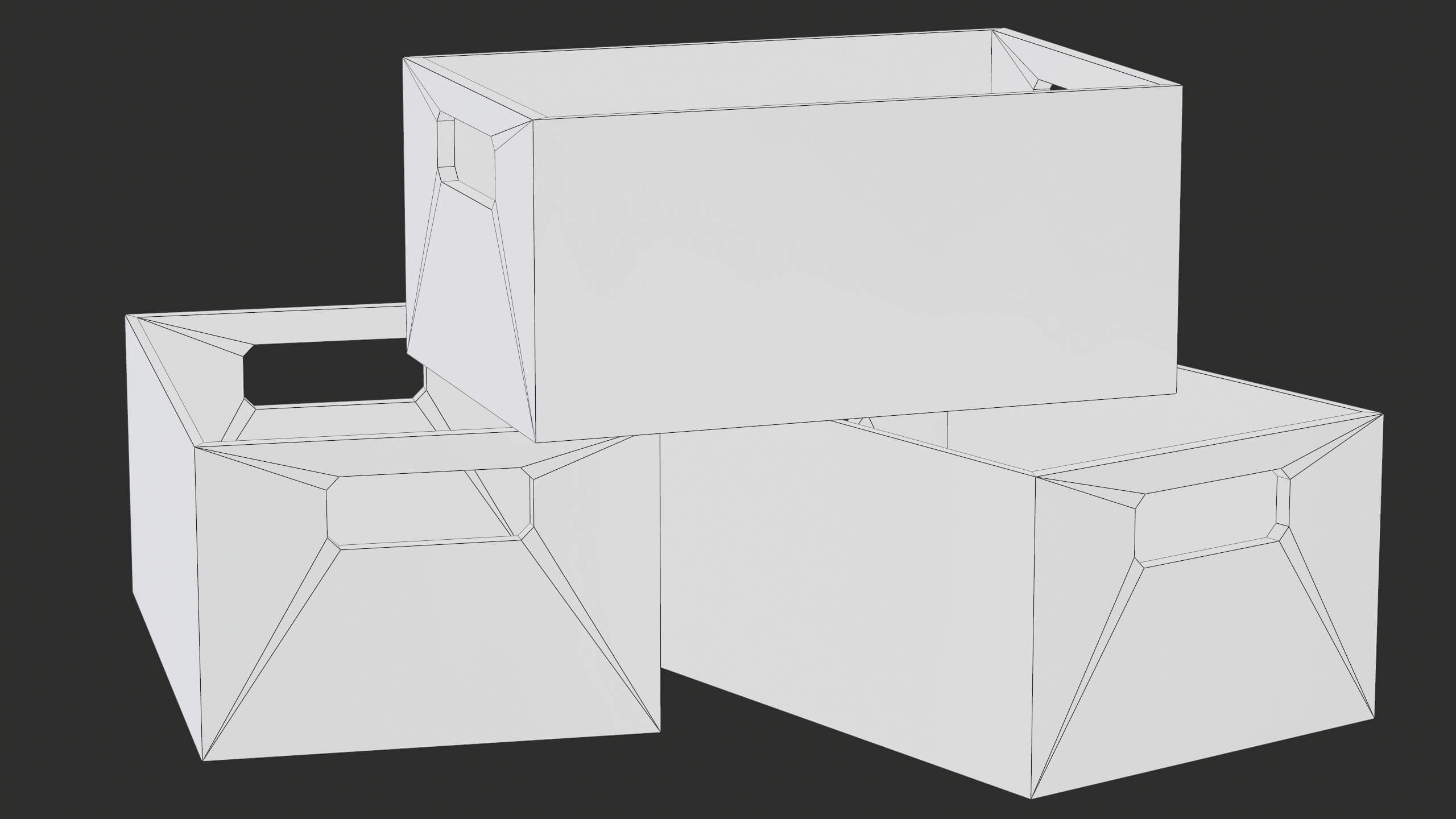 Wooden Food Box Old Game Ready PBR - 3D Model by Locus Models