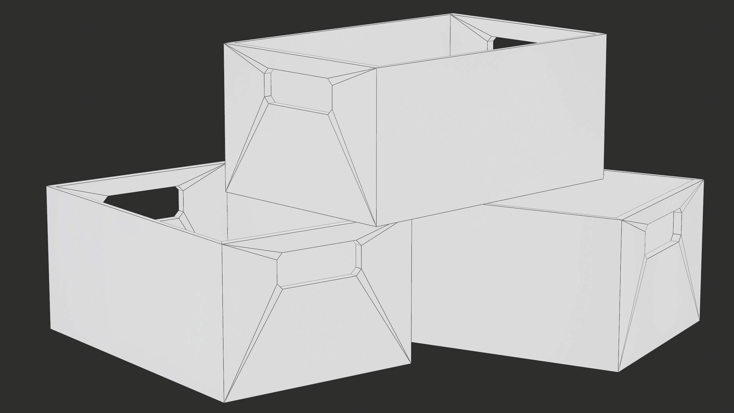 Wooden Food Box Old Game Ready PBR - 3D Model by Locus Models