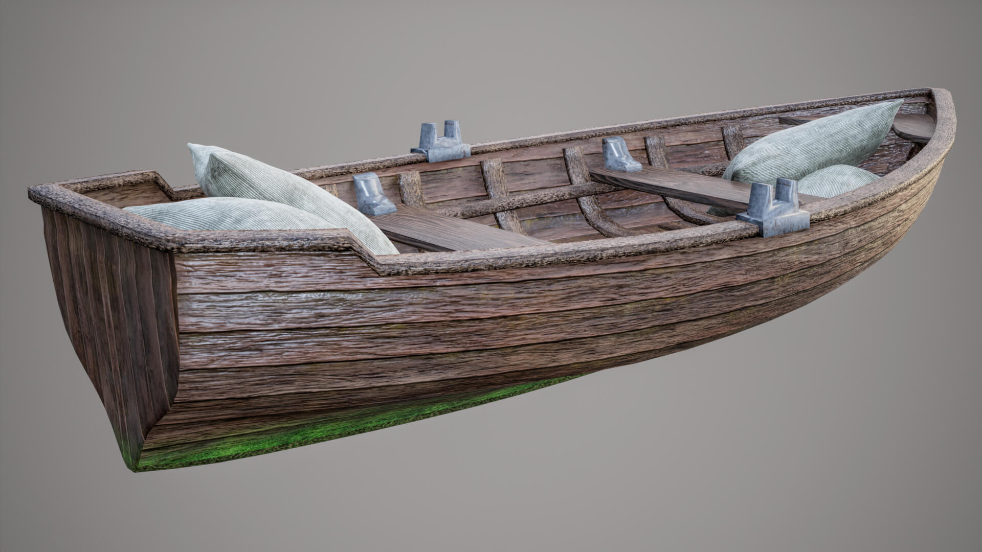 Wooden Old Boat PBR - 3D Model by Locus Models