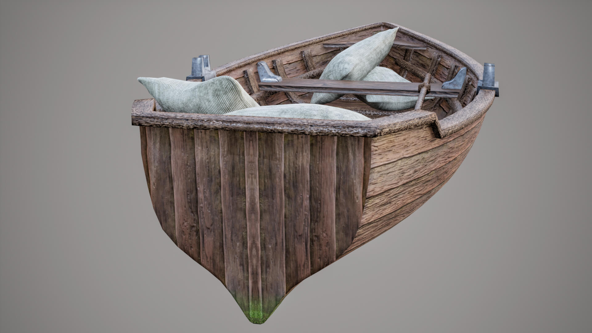 Wooden Old Boat PBR - 3D Model by Locus Models