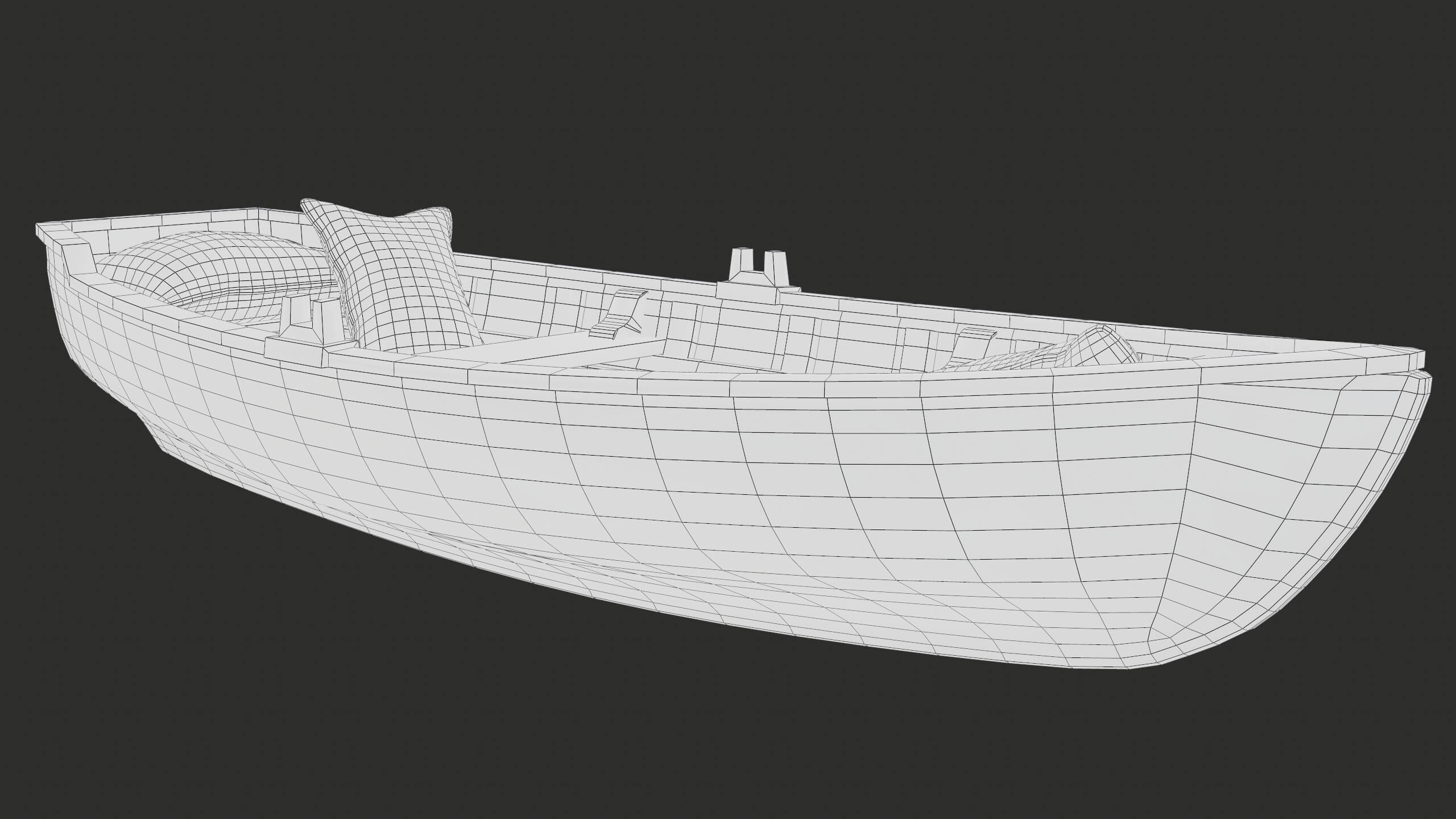 Wooden Old Boat PBR - 3D Model by Locus Models