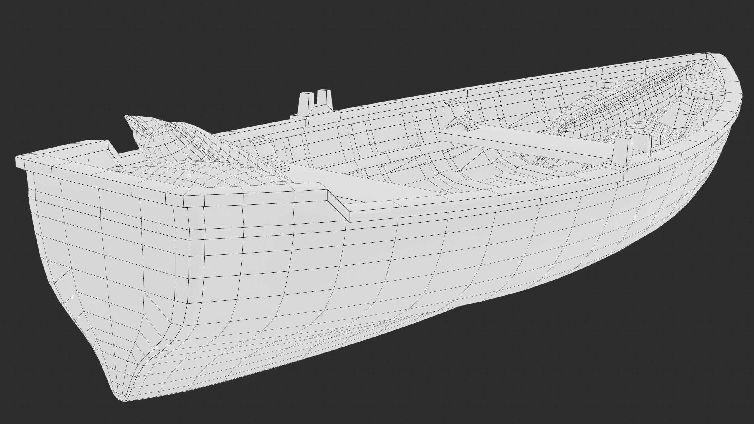 Wooden Old Boat PBR - 3D Model by Locus Models