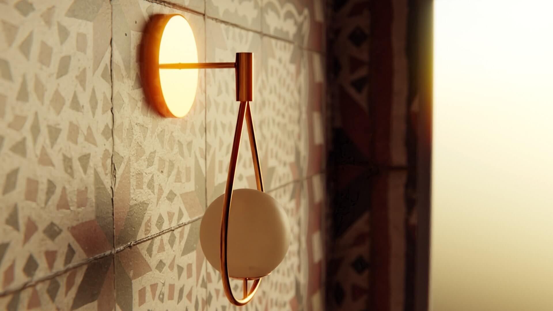 Wall Lamp - 3D Model by LogiX