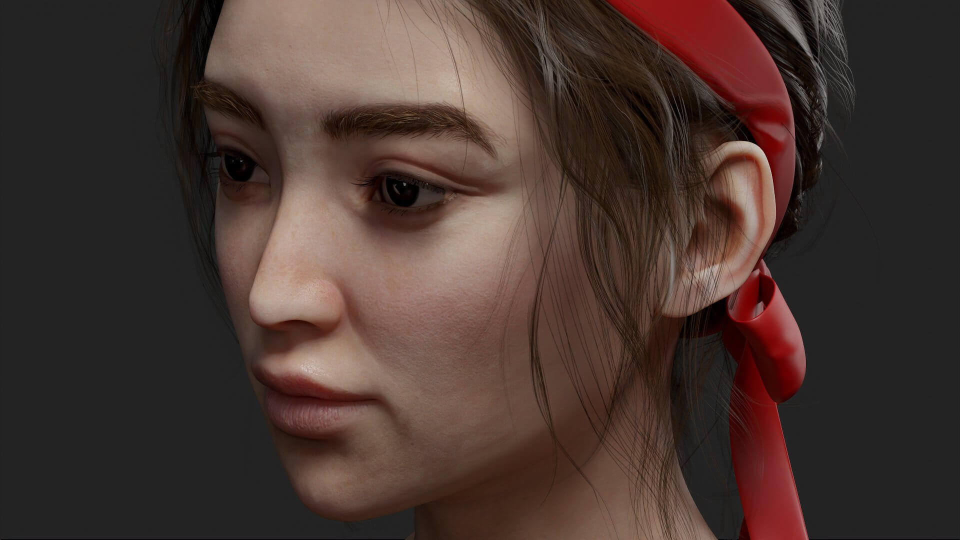 Alice Realistic Female Head - 3D Model by Loki31