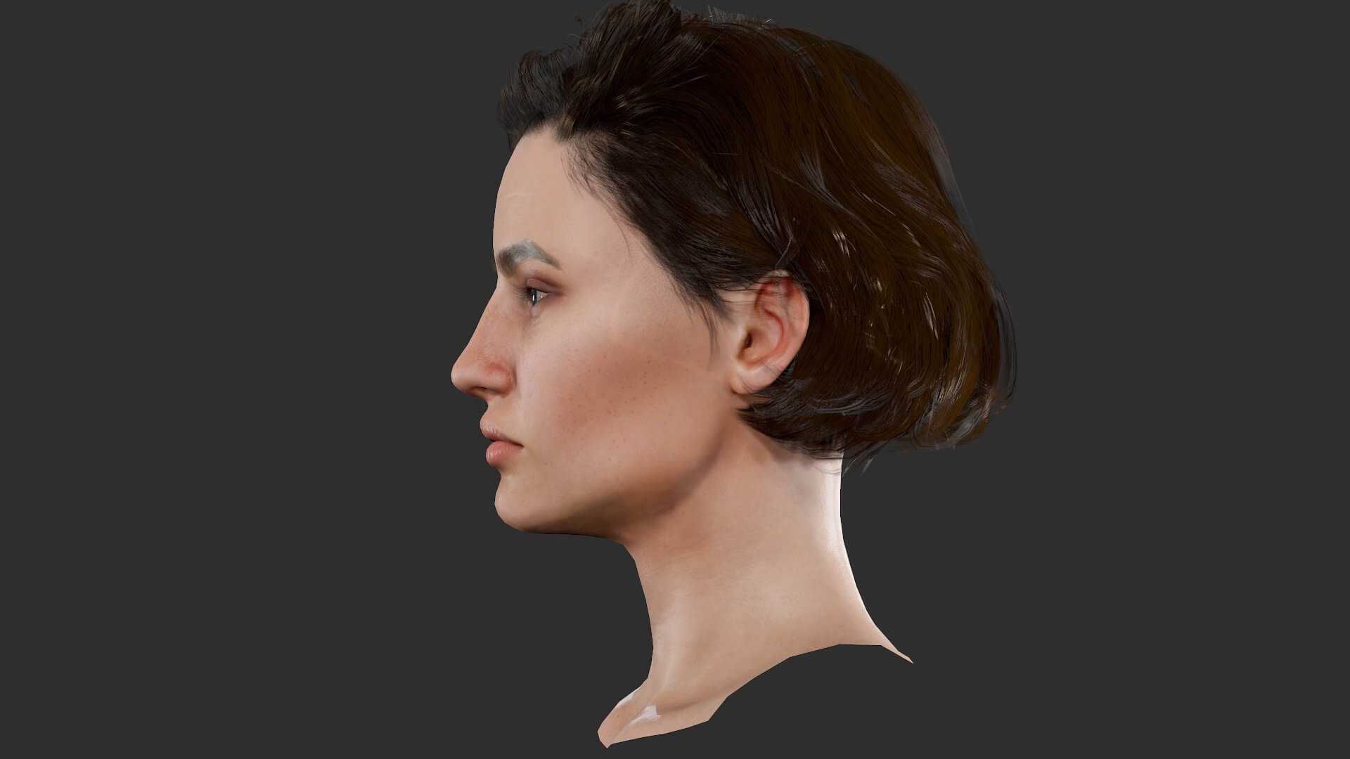 Anna Realistic Female Head - 3D Model by Loki31
