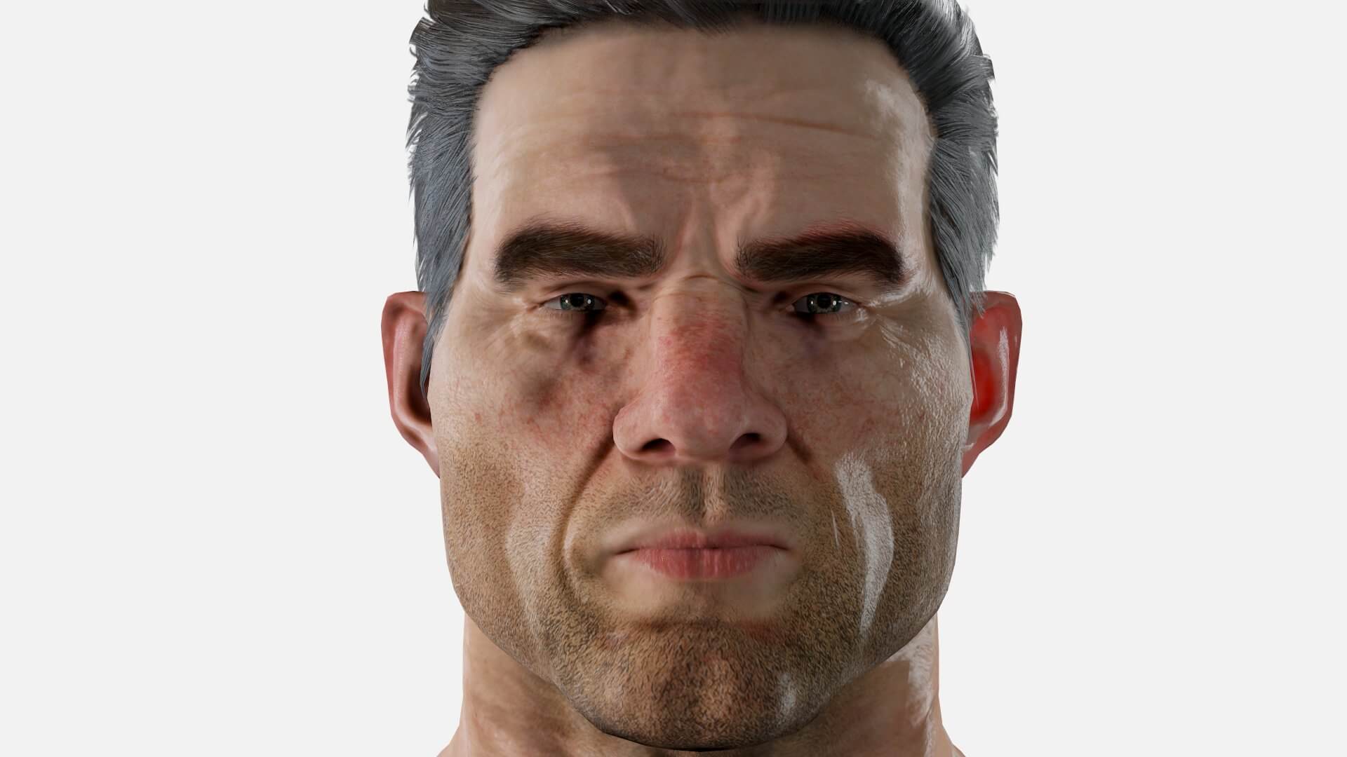 David Realistic Male Head - 3D Model by Loki31