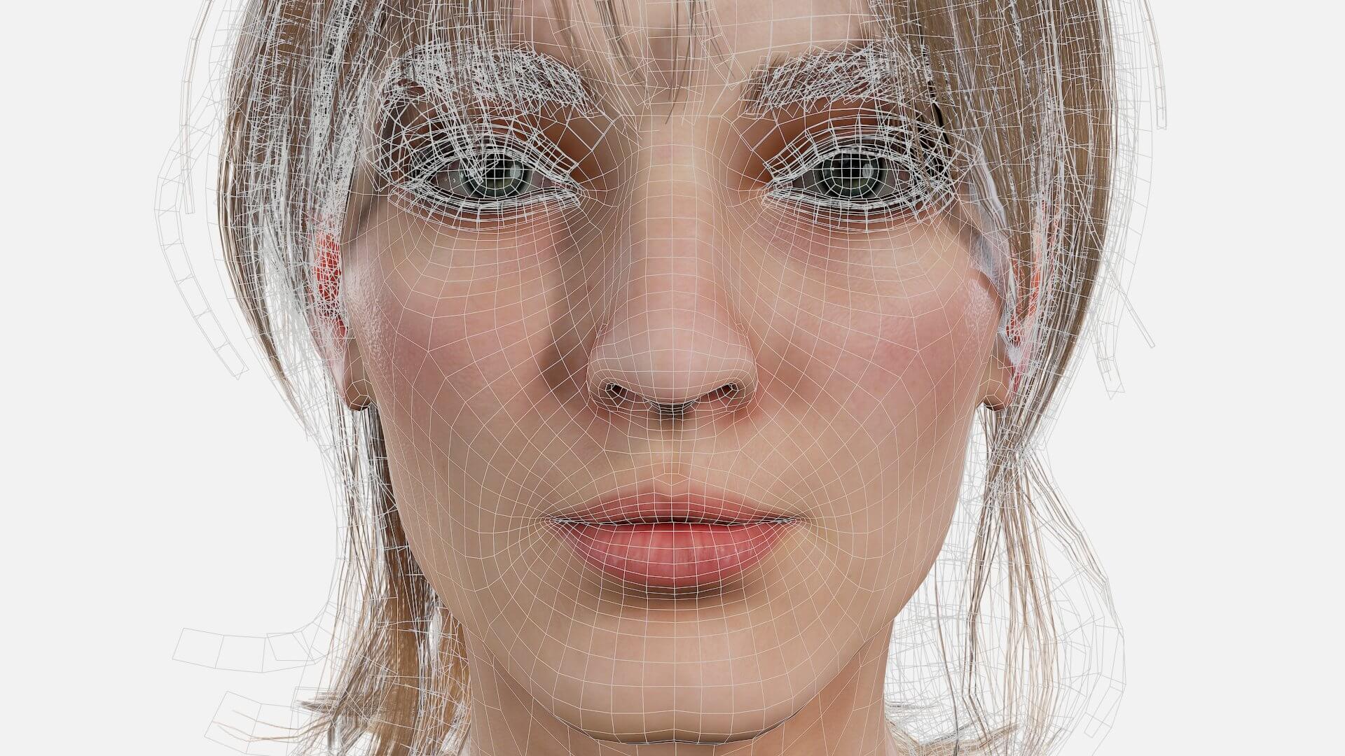 Olivia Realistic Female Head - 3D Model by Loki31