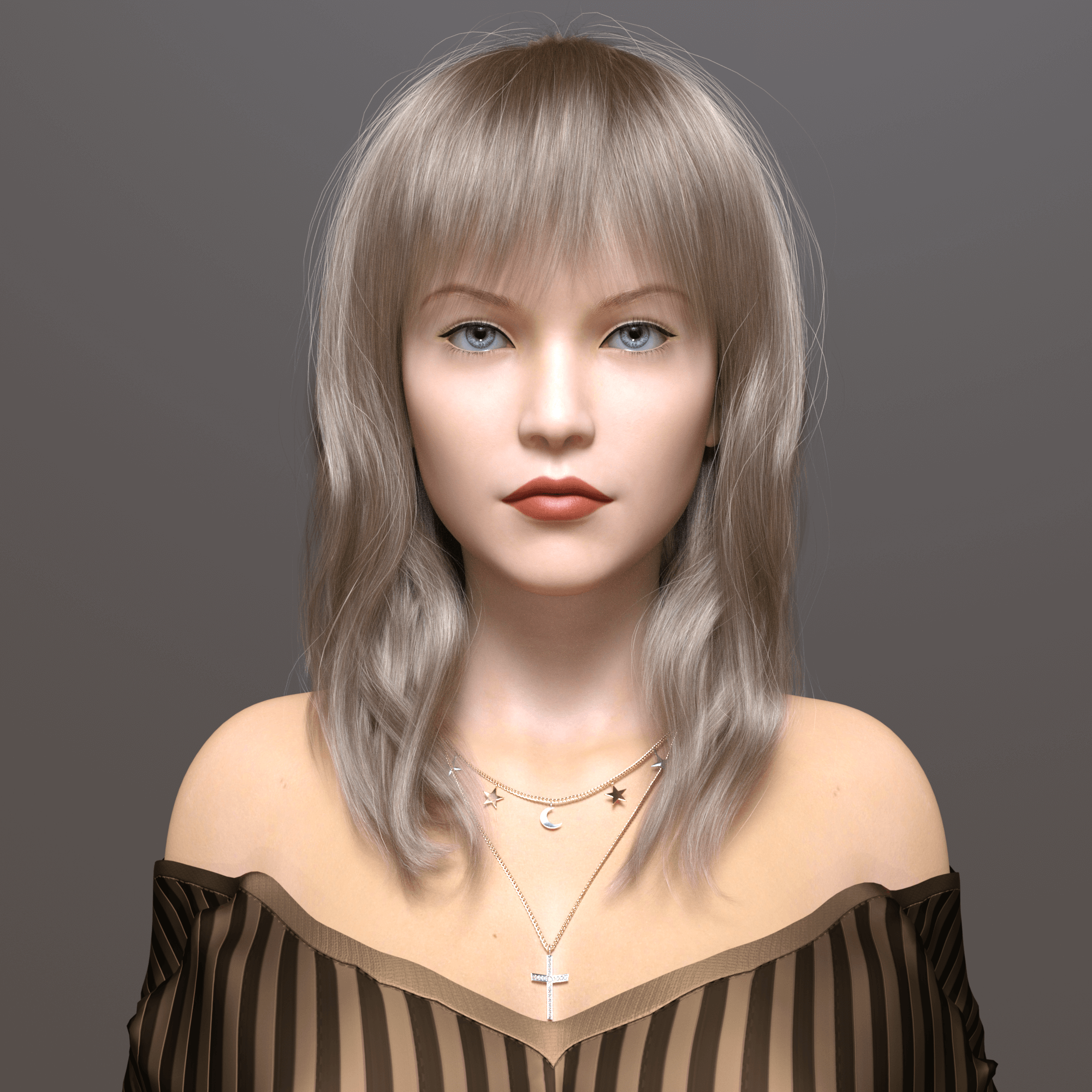 Sarah 3D Render, Digital Art by Lolipop29