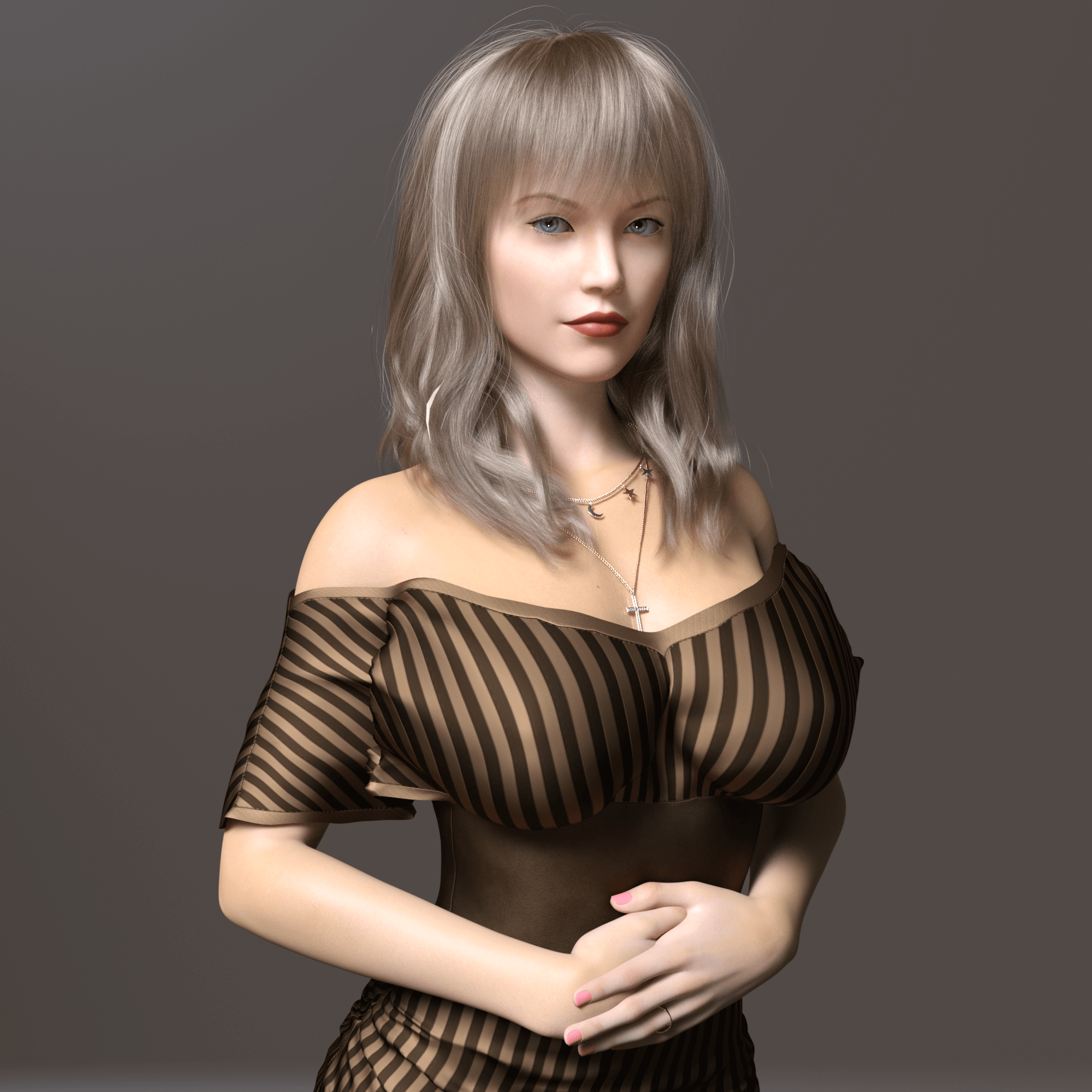 Sarah 3D Render, Digital Art by Lolipop29