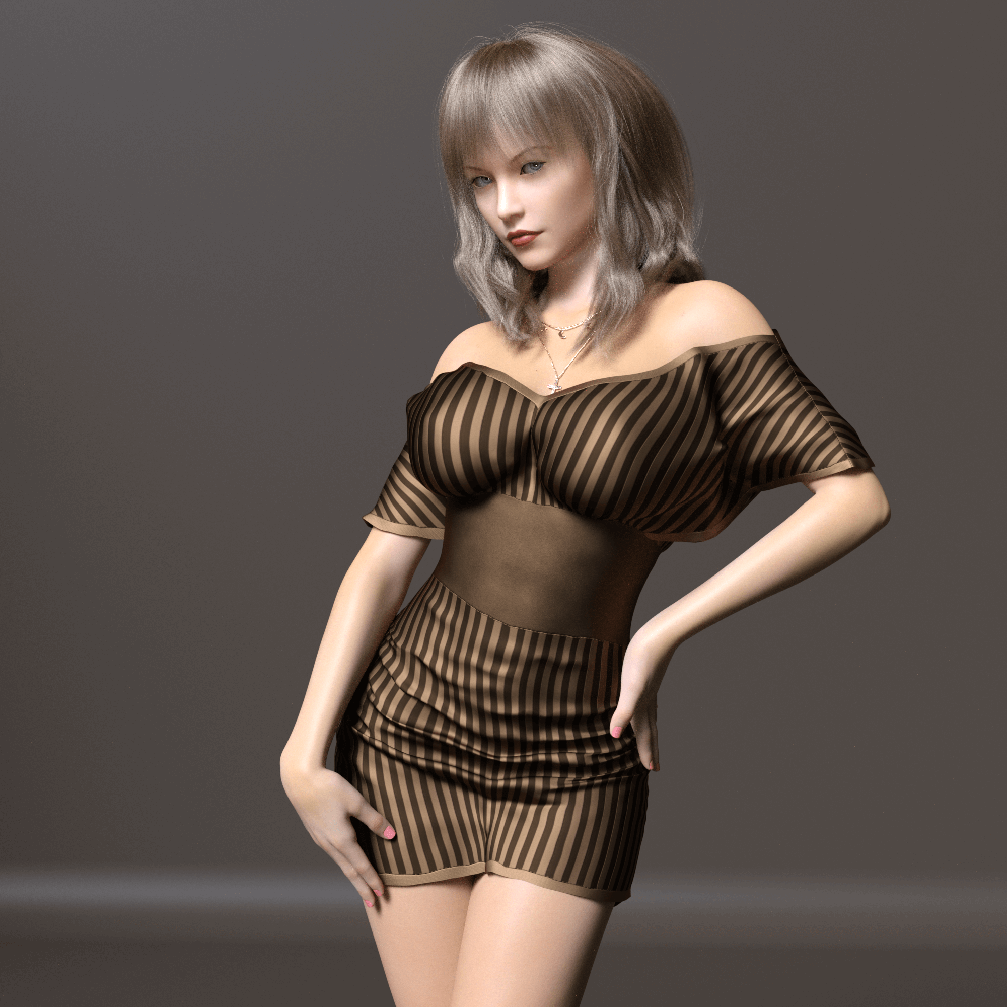 Sarah 3D Render, Digital Art by Lolipop29