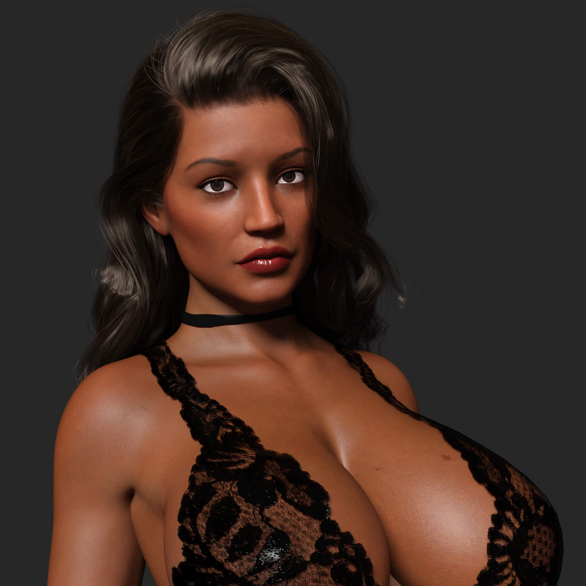 Violet 3D Render, Digital Art by Lolipop29