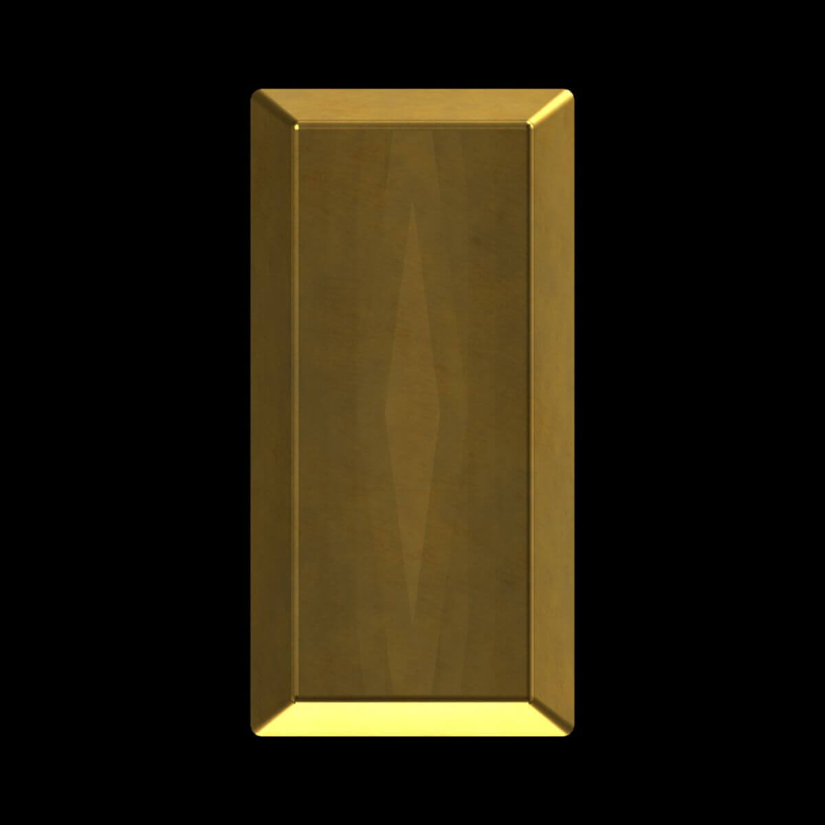 Simple Gold Bar - 3D Model by LonelyHermitHarrison