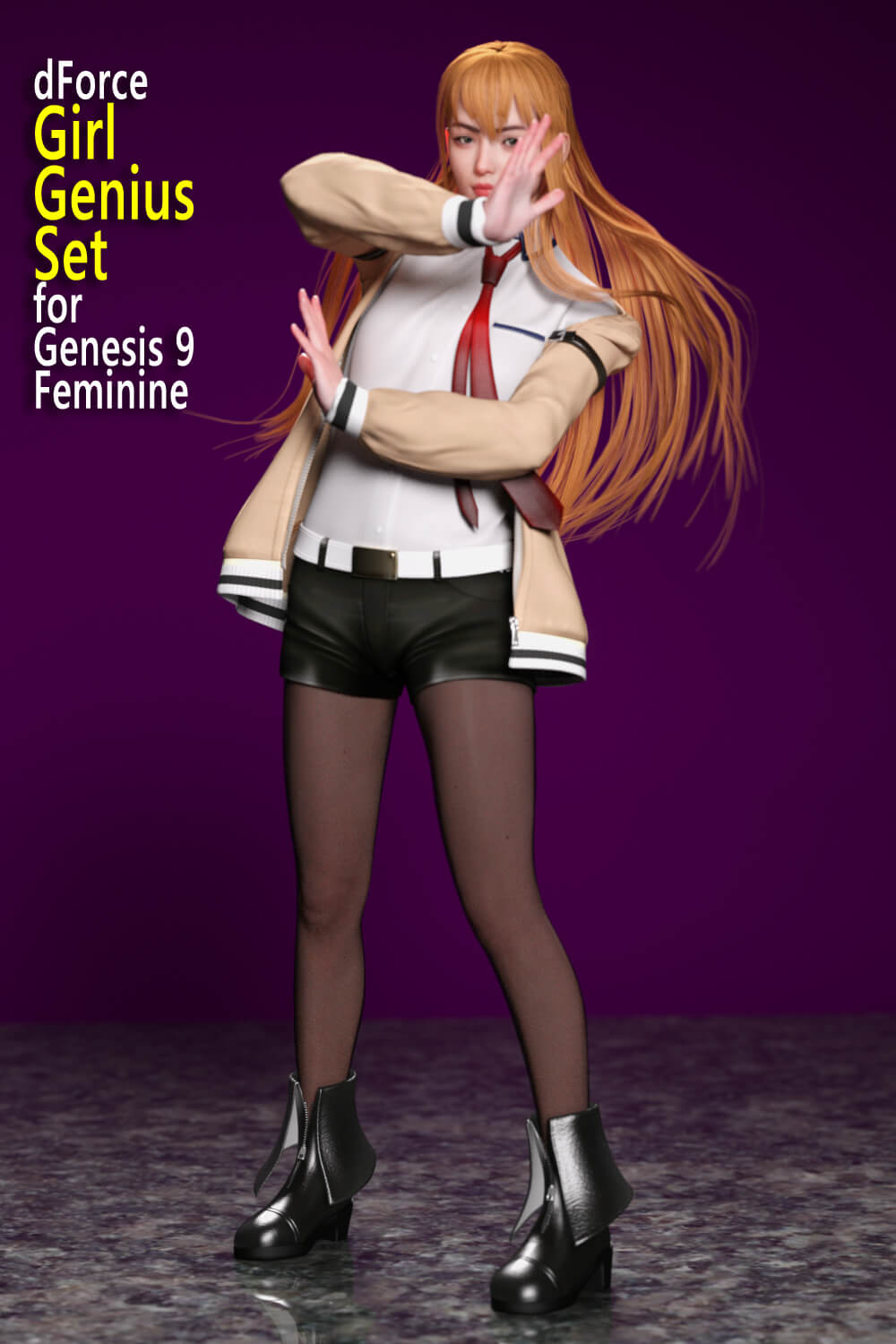 dForce Girl Genius Set for G9 - Daz Content by loner02