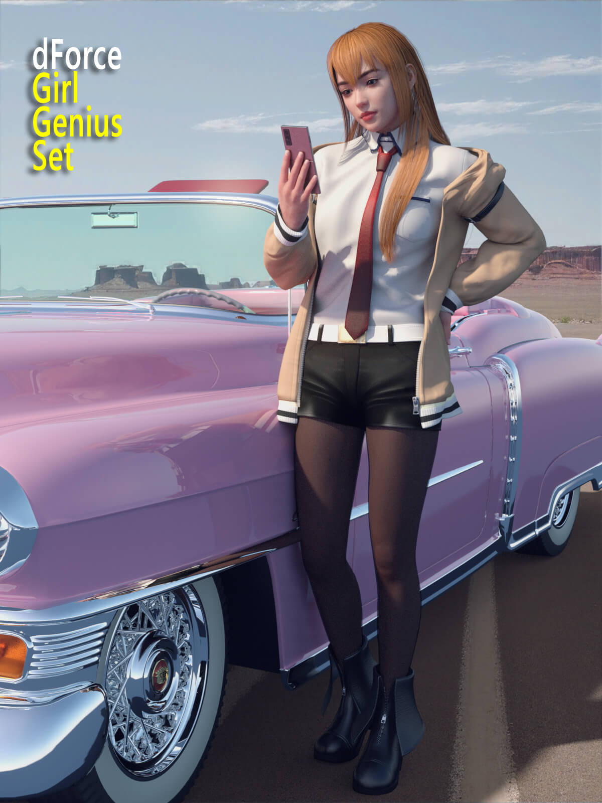 dForce Girl Genius Set for G9 - Daz Content by loner02