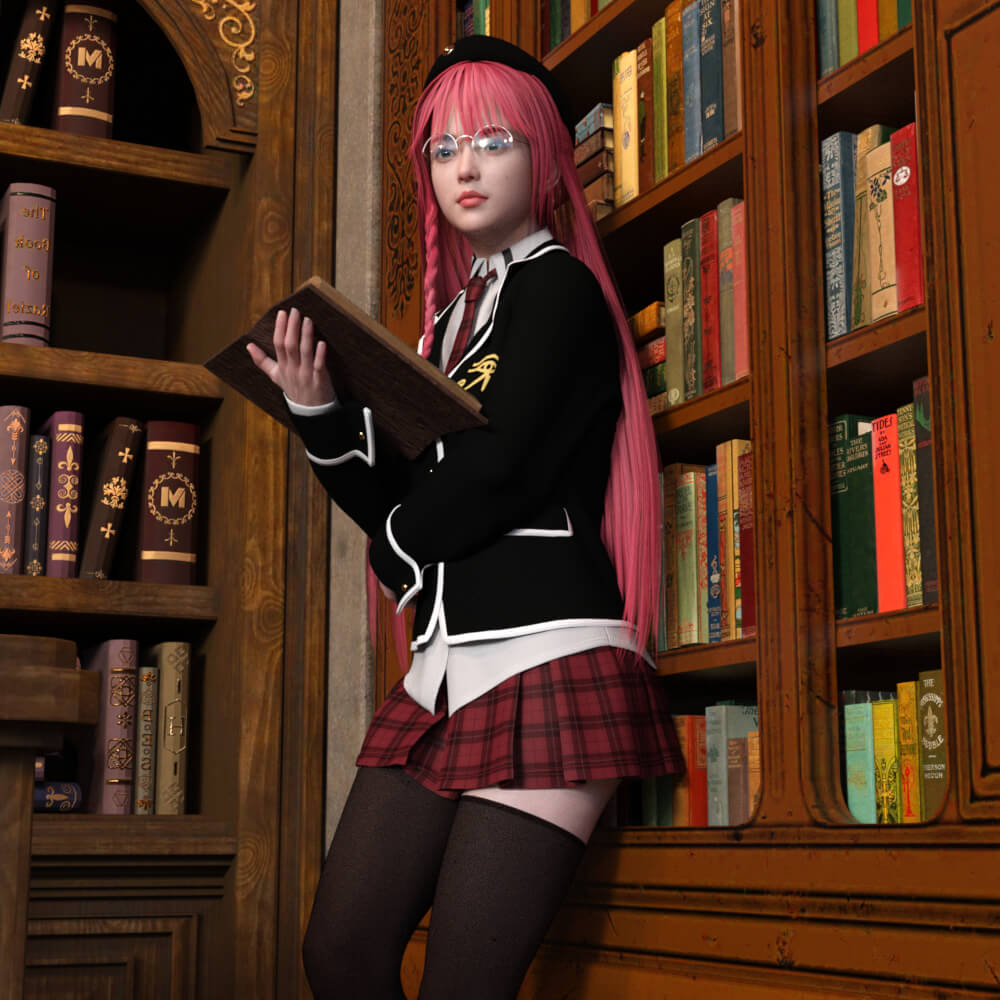 dForce Magic Teacher Set for G8F - Daz Content by loner02