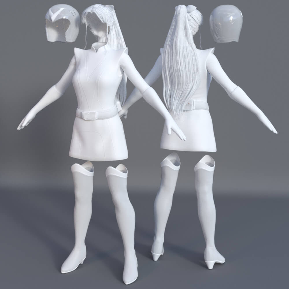 dForce Mecha Pilot Set for G8F - Daz Content by loner02