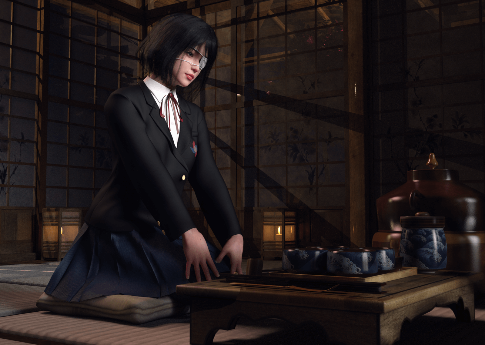 Tea for One 3D Render, Digital Art by loner02