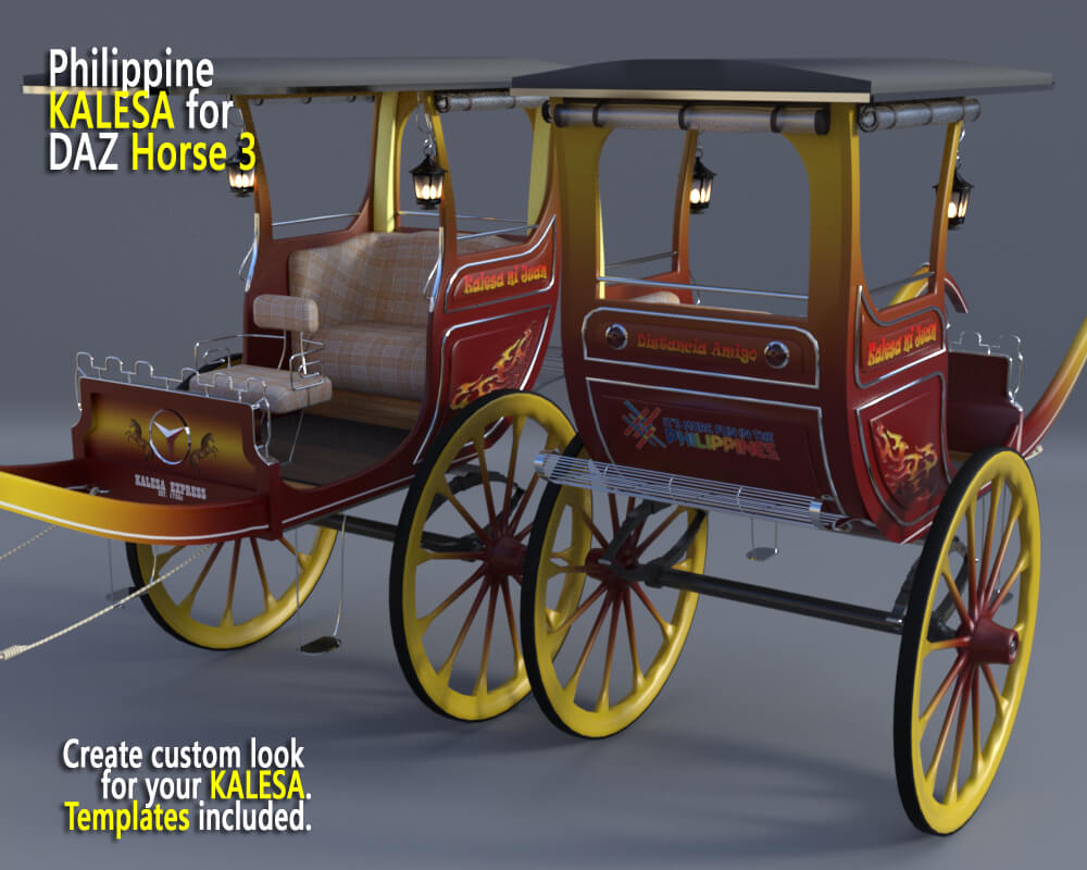 Philippine Kalesa for DAZ Horse 3 by loner02