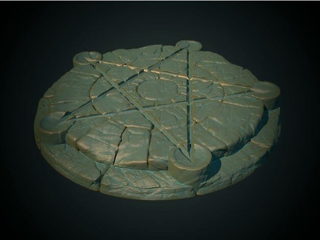 Pentagram Stone - 3D Model by lopop
