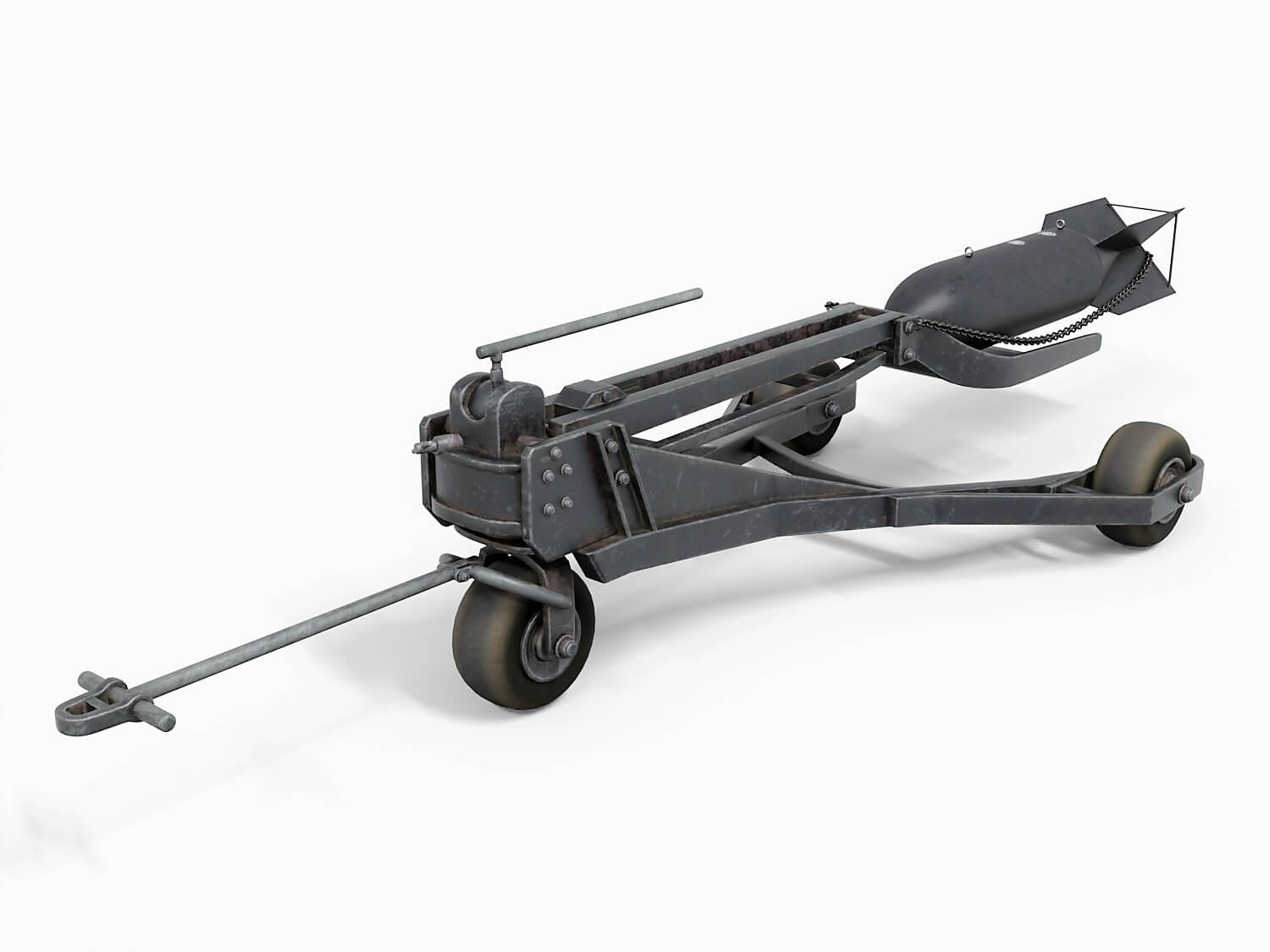 Bomb Carts - Terminal Trailers German WW2 Low Poly 3D Model by Lord_akaal