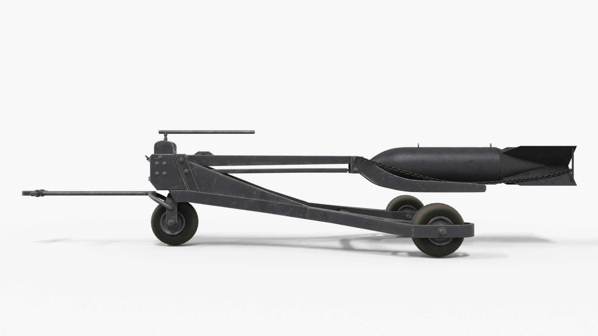 Bomb Carts - Terminal Trailers German WW2 Low Poly 3D Model by Lord_akaal