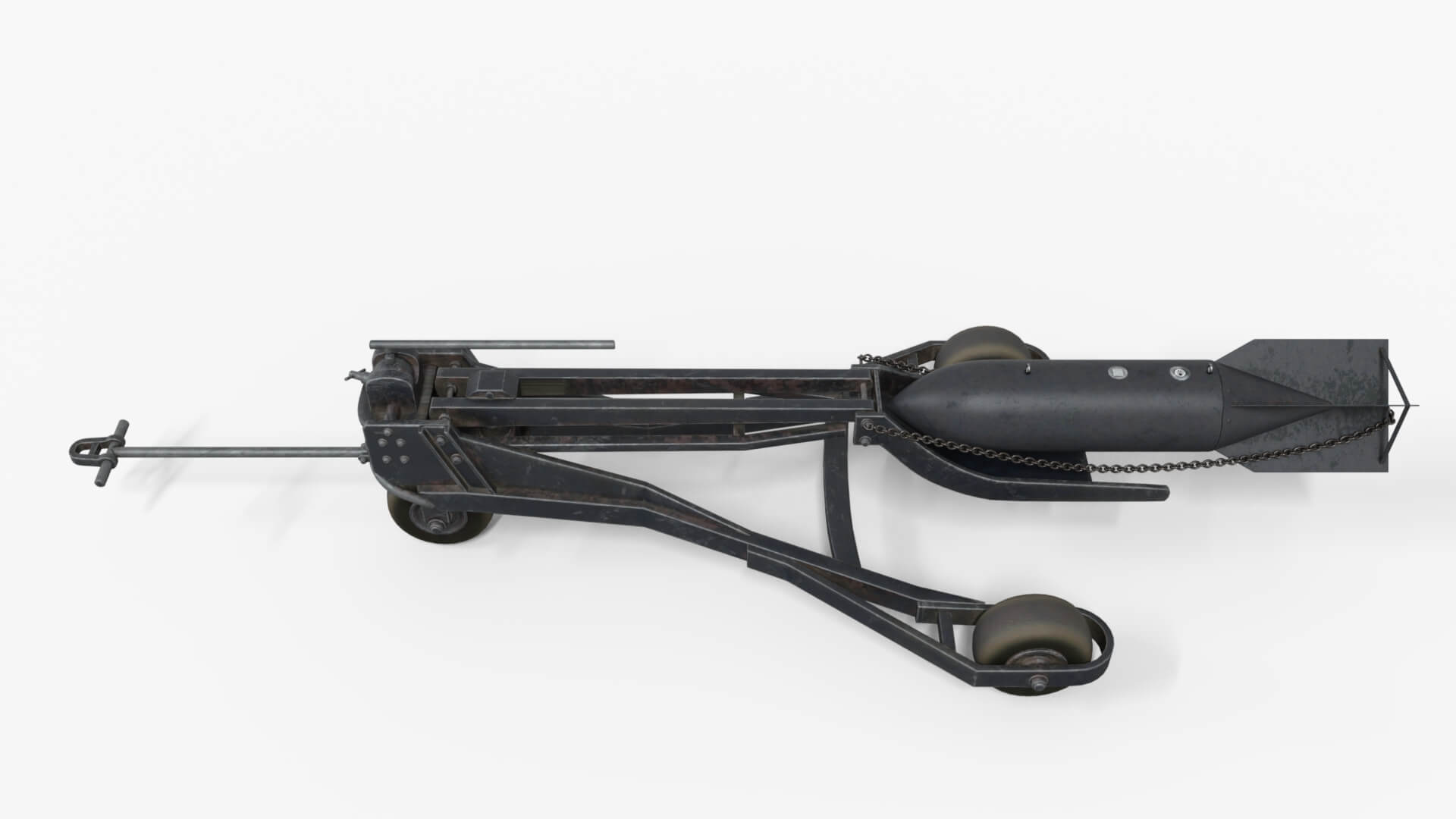 Bomb Carts - Terminal Trailers German WW2 Low Poly 3D Model by Lord_akaal