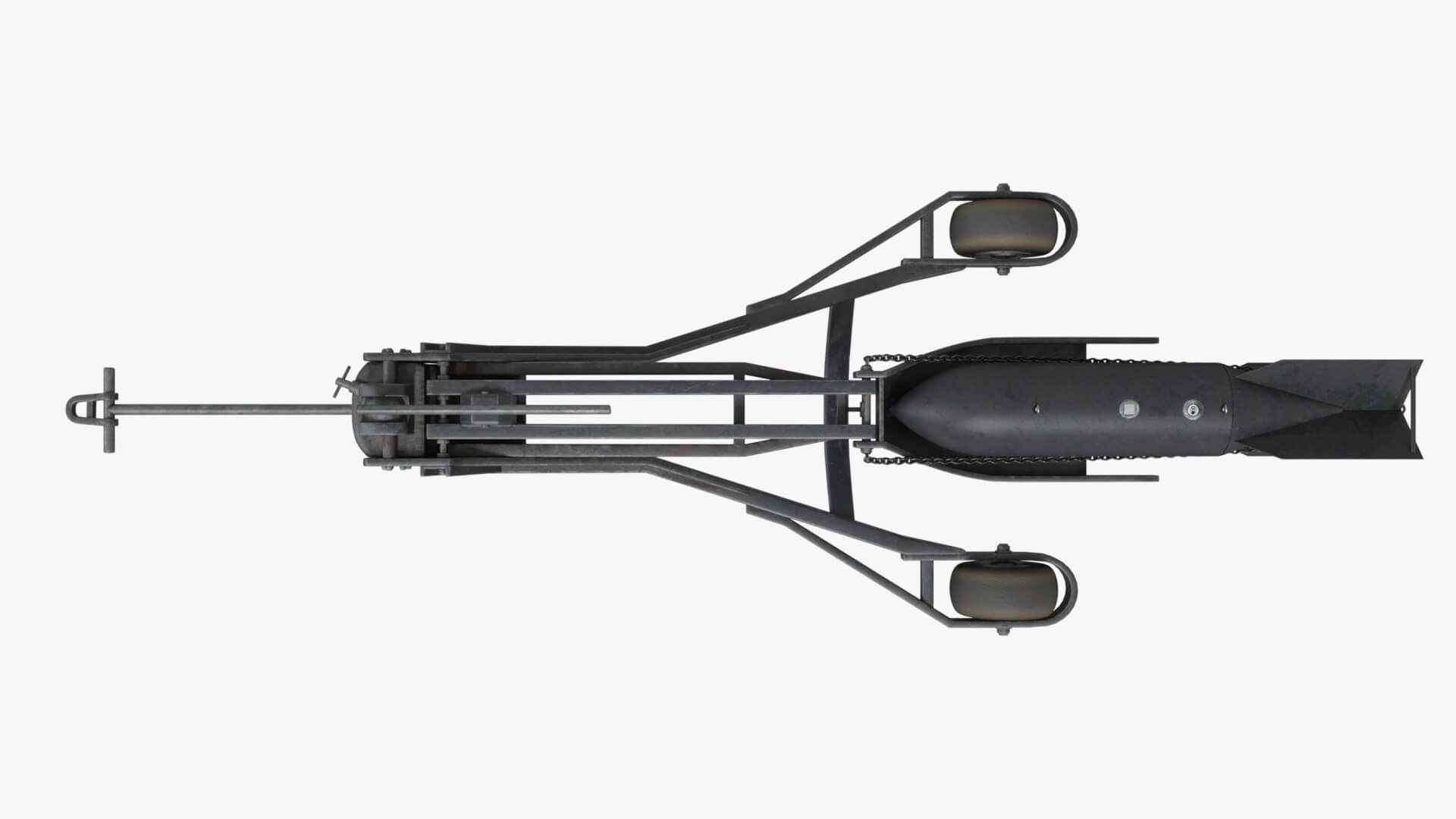 Bomb Carts - Terminal Trailers German WW2 Low Poly 3D Model by Lord_akaal