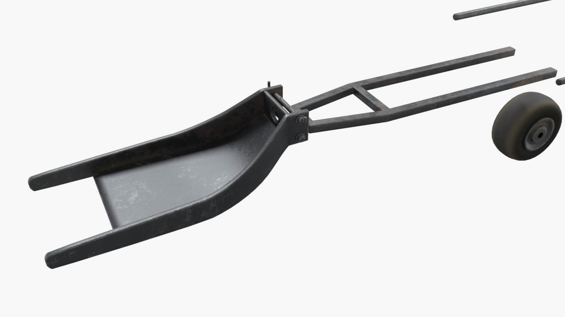 Bomb Carts - Terminal Trailers German WW2 Low Poly 3D Model by Lord_akaal