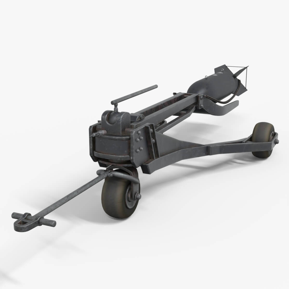 Bomb Carts - Terminal Trailers German WW2 Low Poly 3D Model by Lord_akaal