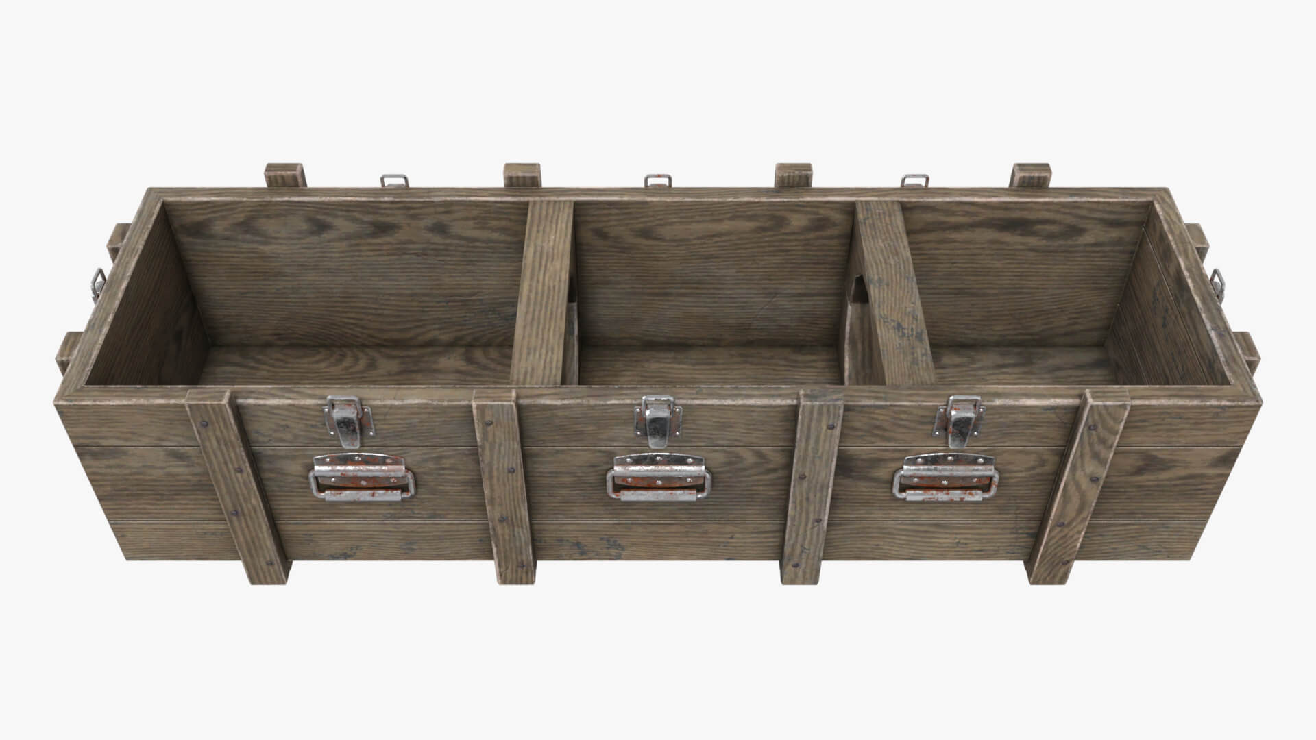 Bomb Transportation Box Crate WW2 Low Poly 3D Model by Lord_akaal