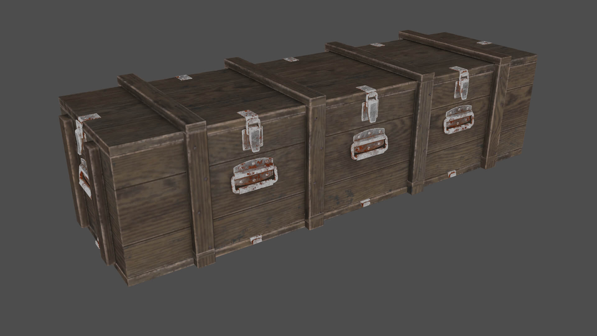 Bomb Transportation Box Crate WW2 Low Poly 3D Model by Lord_akaal