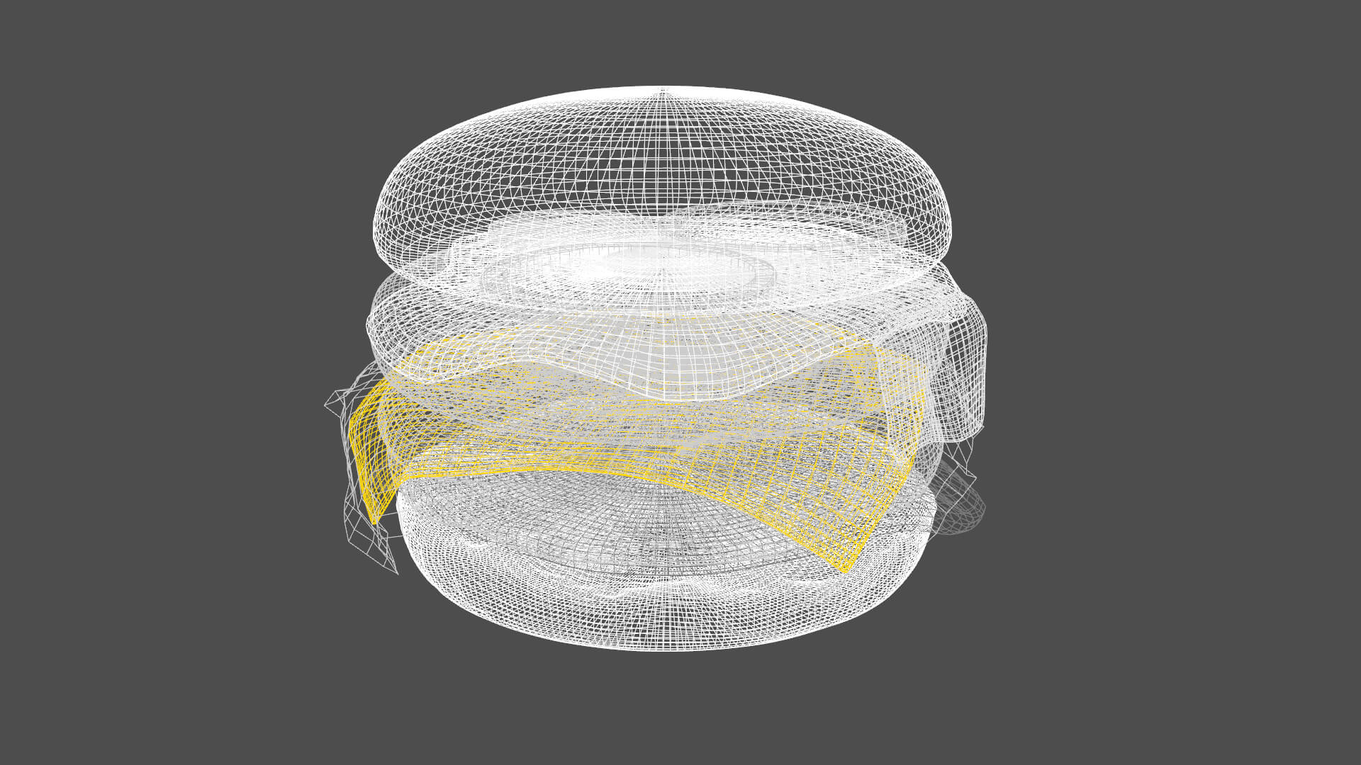 Burger Low Poly 3D Model by Lord_akaal