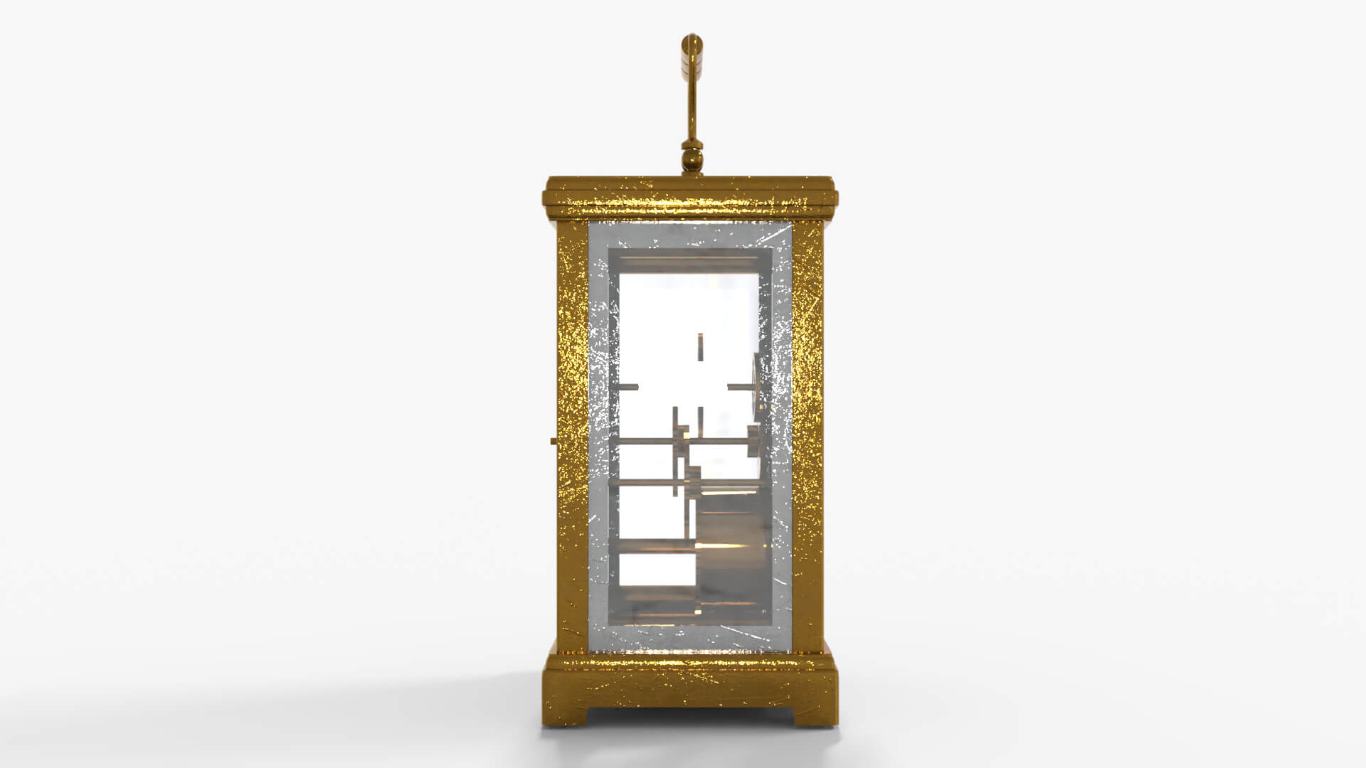 Carriage Clock Low Poly 3D Model by Lord_akaal