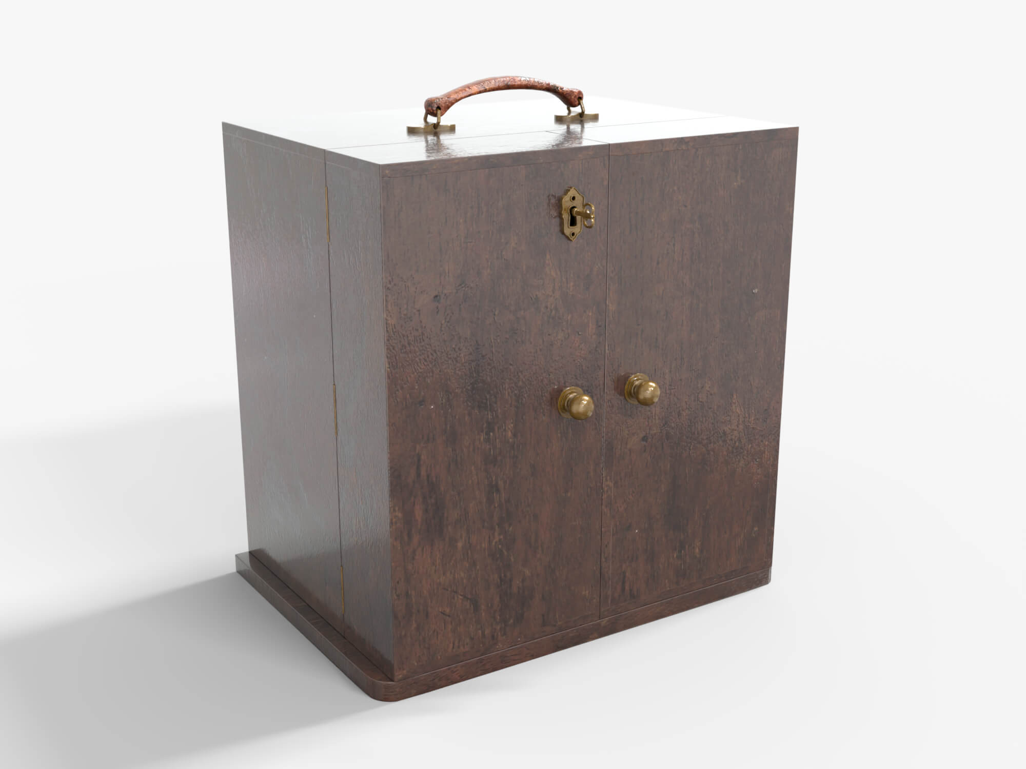 Medical Chest With Bottles Low Poly 3D Model by Lord_akaal