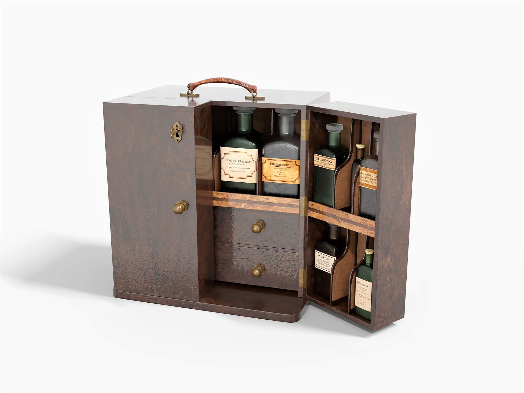 Medical Chest With Bottles Low Poly 3D Model by Lord_akaal