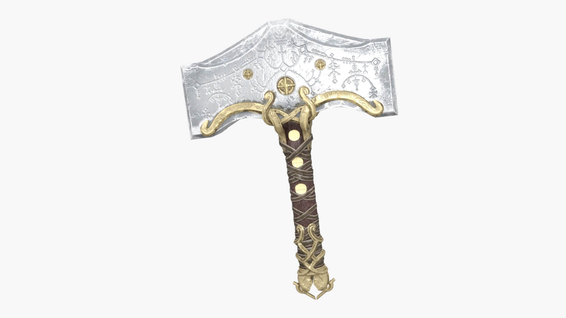 Mjolnir - Thor Low Poly 3D Model by Lord_akaal