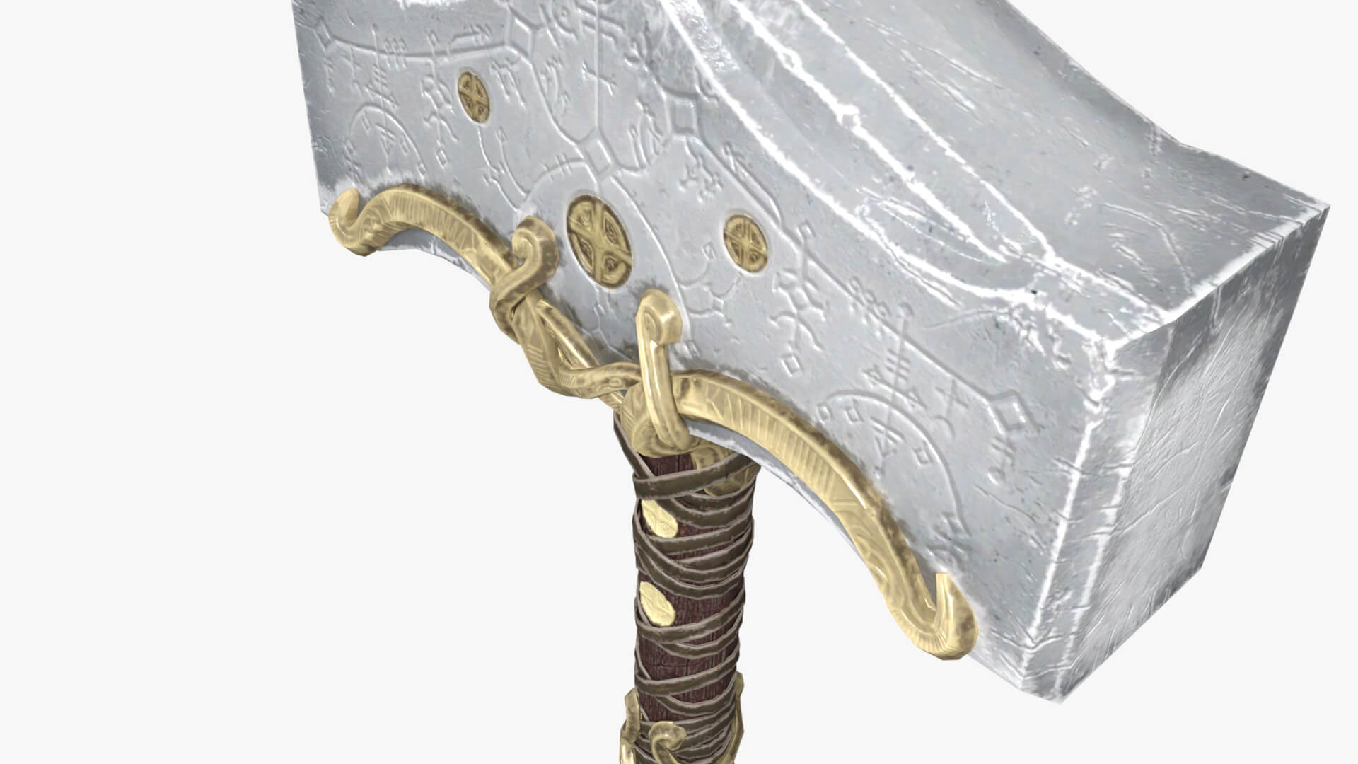 Mjolnir - Thor Low Poly 3D Model by Lord_akaal