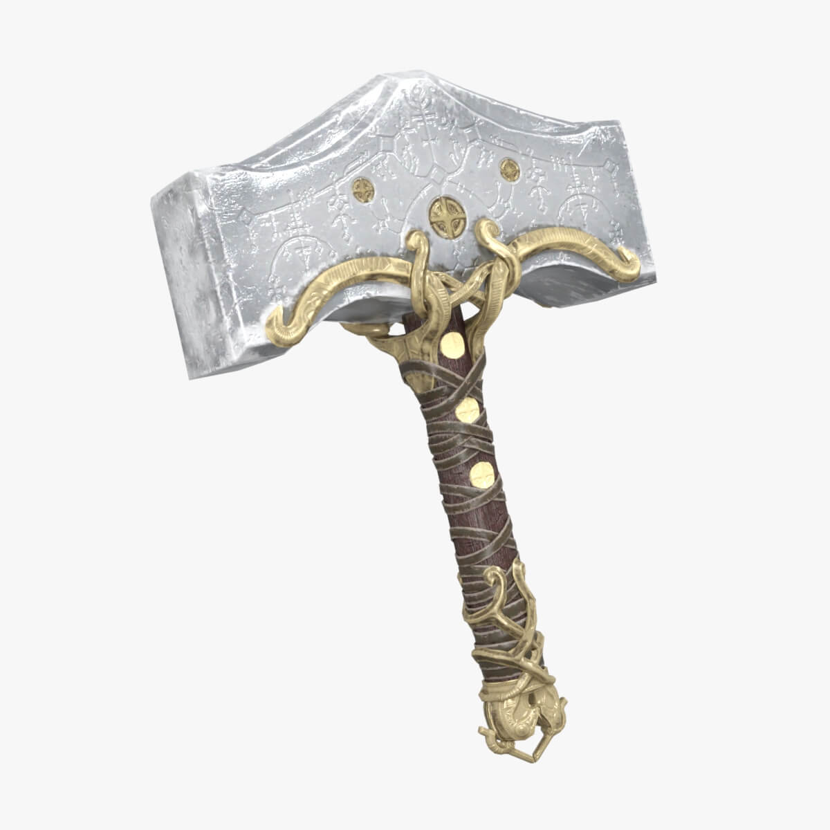 Mjolnir - Thor Low Poly 3D Model by Lord_akaal