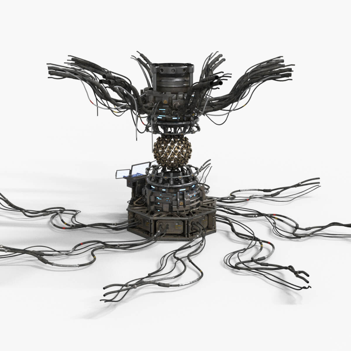 Nuclear Reactor Low Poly 3D Model by Lord_akaal