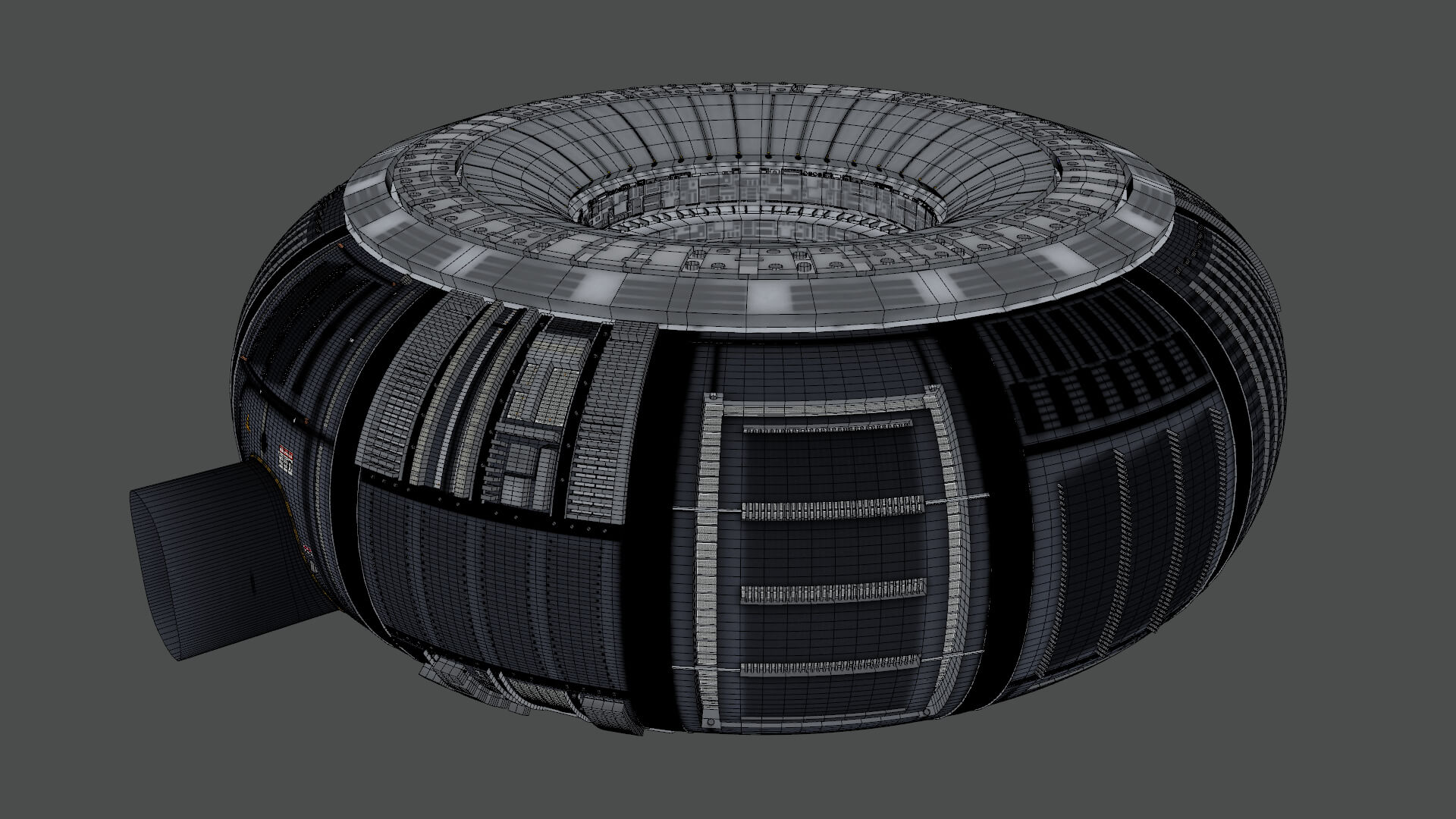 Nuclear Reactor Room Low Poly 3D Model by Lord_akaal