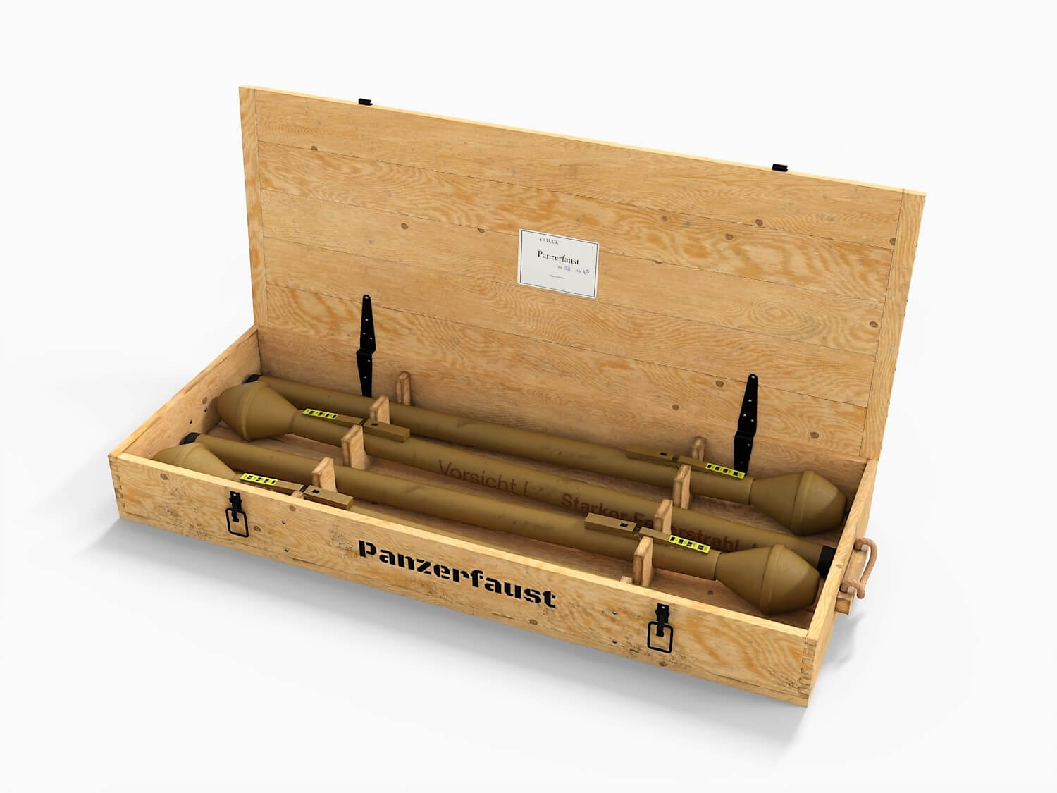 Panzerfaust With Box Low Poly 3D Model by Lord_akaal