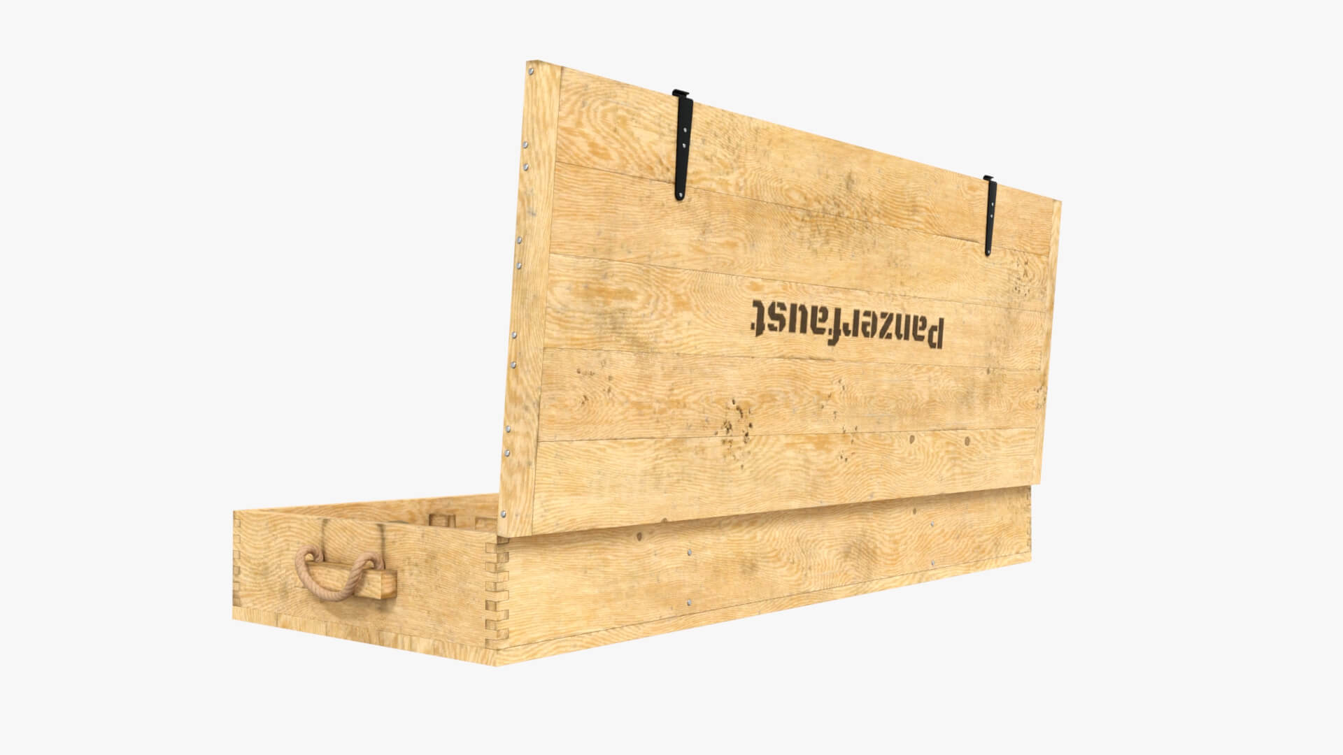 Panzerfaust With Box Low Poly 3D Model by Lord_akaal