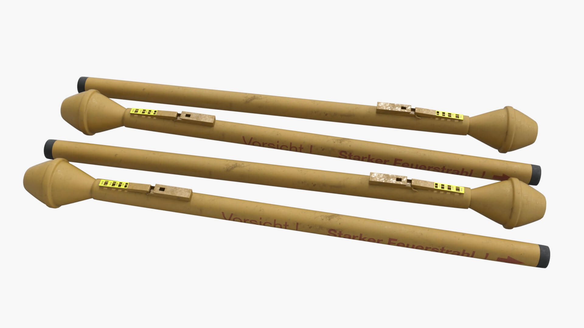 Panzerfaust With Box Low Poly 3D Model by Lord_akaal