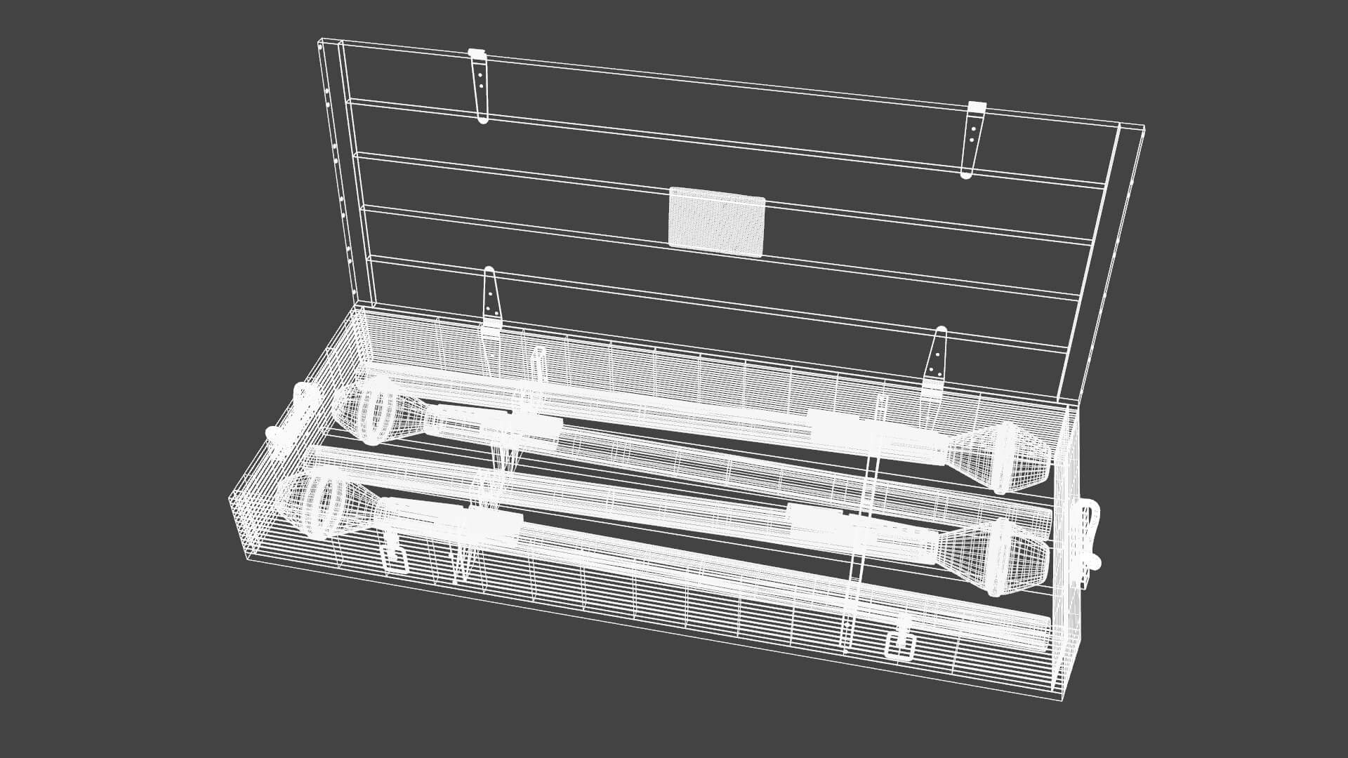 Panzerfaust With Box Low Poly 3D Model by Lord_akaal
