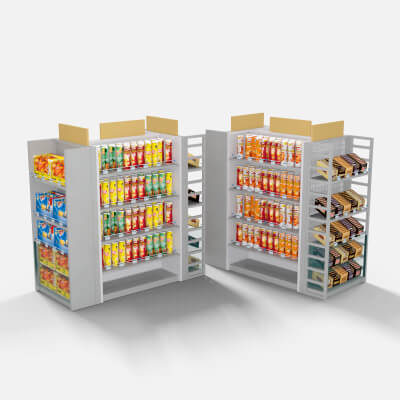 Supermarket Shelves Chips Pack Low Poly 3D Model by Lord_akaal